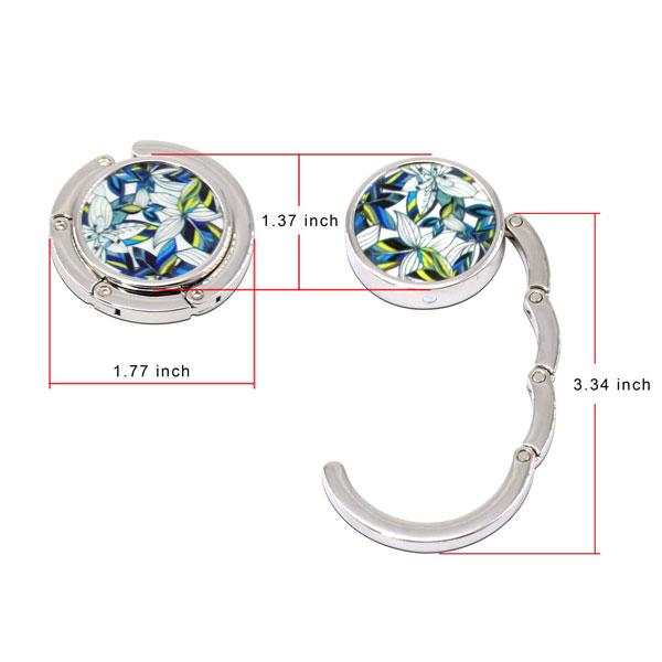 Custom Printed Purse Hanger with branded logo